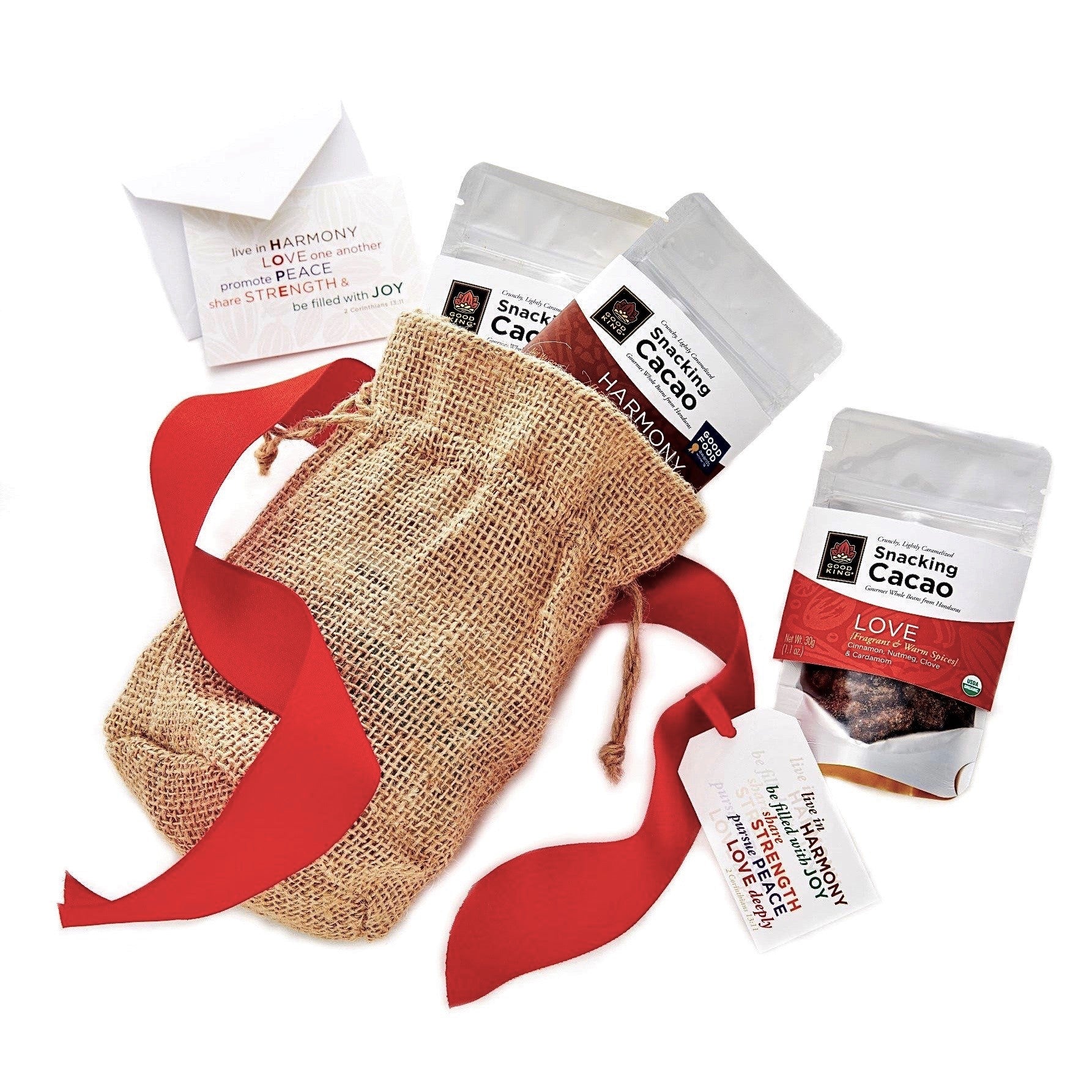 Cocoa Beans Healthy Snack - Five Flavor Sampler Gift Pack – Good King Cacao